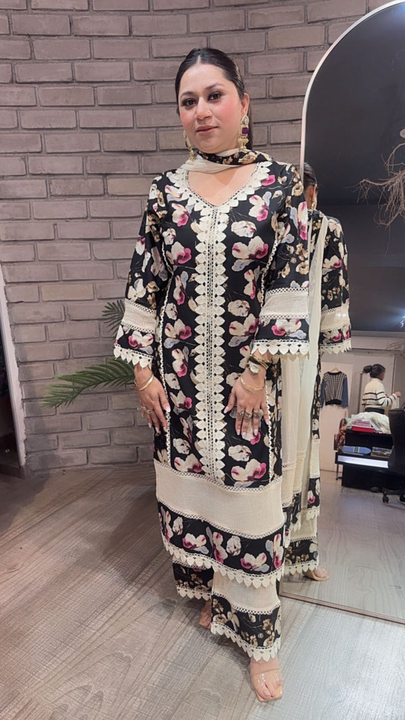 Thalassa Cotton Digital Designer Suit – Nancy Khatri